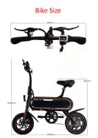 China 48V 350W 12 Inch Lithium Battery Eco Electric Bike for Commuting for sale