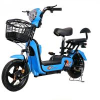 China 48V 350W Brushless Electric Bike Scooter with Pedals 14 Inch Tires LED Display for sale