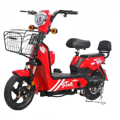 China 14 Inch Full Suspension Electric City Bike 350W 48V 12Ah 2 Seat E-Bicycle for sale