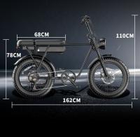 China 48V 400W Electric Fat Tire Bike with Disc Brake 20x5.0 Tires Max Speed 40km/h for sale