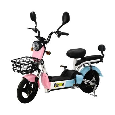 China Unisex Electric City Bike 350W 48V 12Ah Full Suspension Fat Tire Ebike for sale