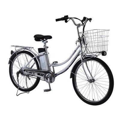 China 48V 250W Electric Bike Step Through Frame 26 Inch Tires 8Ah Lithium Battery for sale