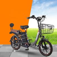 China 350W Electric City Bike 48V 10Ah Lithium Battery Step Through Full Suspension Ebike for sale