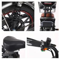 China 350W Electric City Bike 48V 10Ah Lithium Battery Step Through Full Suspension Ebike for sale