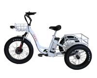 China 48V 500W 3 Wheel Electric Cargo Tricycle with 24x4.0 Fat Tires Aluminum Alloy Frame for sale