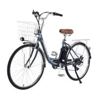 China Black 36V 350W Electric City Bike 26 Inch Wheel 8Ah Lithium Battery CE Certified for sale