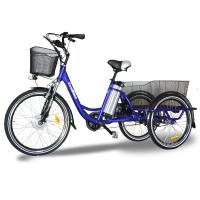 China 36V 10Ah Lithium Battery Foldable Electric Tricycle 3 Wheel Adult Trike 250W 500W for sale