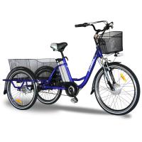 China 36V 10Ah Lithium Battery Foldable Electric Tricycle 3 Wheel Adult Trike 250W 500W for sale