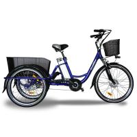 China 36V 10Ah Lithium Battery Foldable Electric Tricycle 3 Wheel Adult Trike 250W 500W for sale