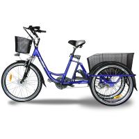 China 36V 10Ah Lithium Battery Foldable Electric Tricycle 3 Wheel Adult Trike 250W 500W for sale