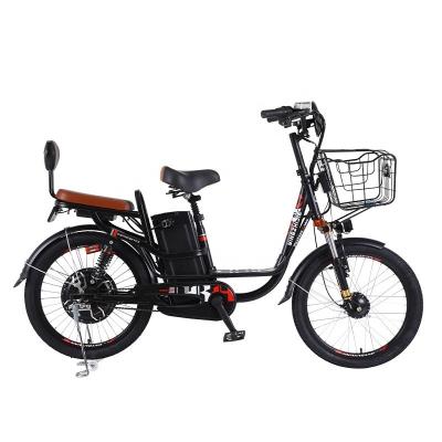 China 48V 350W Electric City Bike with 22 Inch Tires and 10Ah Lithium Battery for sale