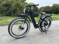 China Retro Beach Cruiser Electric Bicycle 48V 750W 26 Inch Fat Tire E Bike 15Ah Battery for sale