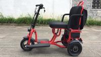China 48V 10Ah Lithium Battery Folding Electric Tricycle Scooter for Adults 120kg Load for sale