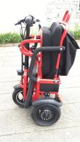 China 48V 10Ah Lithium Battery Folding Electric Tricycle Scooter for Adults 120kg Load for sale