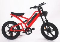 China 1000W 20 Inch Electric Fat Tire Bike 48V 16Ah Full Suspension E-Bicycle for sale