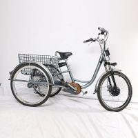 China Adult 3 Wheel Electric Tricycle 48V 250W Motor Cargo Bike with 20 Inch Tires for sale