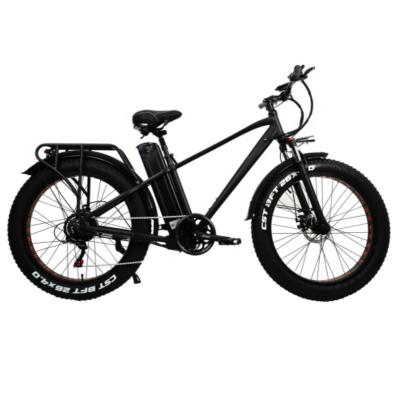 China 48V 17Ah 750W 26 Inch Electric Fat Tire Mountain Bike 7 Speed Ebike for Adults for sale