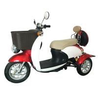 China 48V 500W Electric Scooter 3.5-10 Tire 20Ah Lithium Battery Two Seat with Front Basket for sale