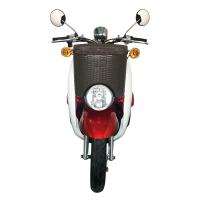 China 48V 500W Electric Scooter 3.5-10 Tire 20Ah Lithium Battery Two Seat with Front Basket for sale