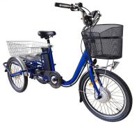 China 36V 250W 350W Adult Folding Electric Trike 20 Inch 3 Wheel Cargo Bike for sale