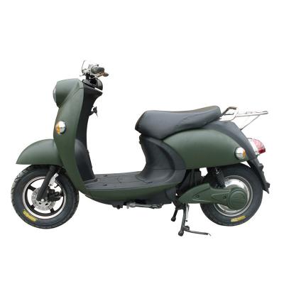 China 60V 20Ah 2000W Electric Motorcycle Army Green Front Disc Rear Drum Brake EEC for sale