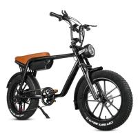 China 750W Fat Tire Electric Bicycle 48V 17Ah Battery with Front Suspension for sale