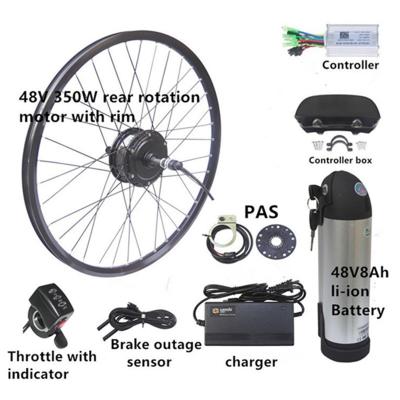 China 48V 350W Rear Drive E Bike Conversion Kit Cassette Rotation Motor 135mm Axle for sale