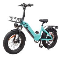 China Kids 20 Inch Electric Fat Tire Bike 48V 500W Step Through Hidden Battery Ebike for sale