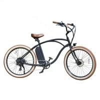 China 48V 500W 7 Speed Beach Cruiser Electric Bike 26 Inch Vintage E-Bicycle for sale