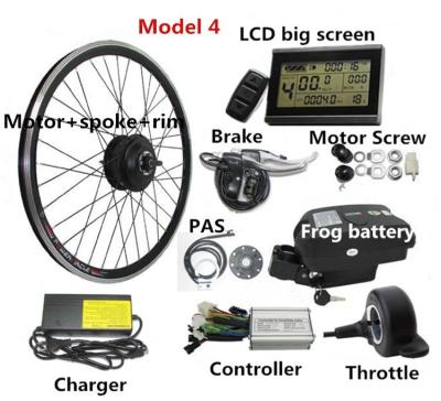 China Aluminum Alloy Electric Bike Conversion Kit 250W 350W 500W Motor 16-28 Inch Rim for sale