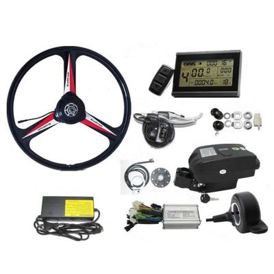 China 36V 48V Electric Bicycle Conversion Kit Oil Brake 20 Inch 26 Inch Integrated Wheel Motor for sale