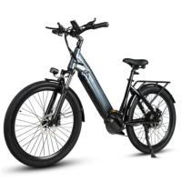 China 48V 17Ah Electric City Bike 26 Inch 7 Speed Step Through Ladies E Bike for sale