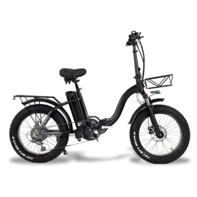 China 20 Inch Fat Tire Electric Folding Bike 48V 750W 7 Speed Foldable E Bike for sale