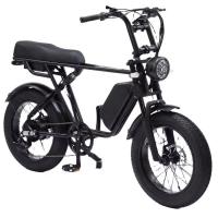 China 48V 750W Electric Hybrid Bike Full Suspension 20 Inch Fat Tire Ebike 17Ah Battery for sale