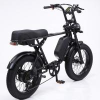 China 48V 750W Electric Hybrid Bike Full Suspension 20 Inch Fat Tire Ebike 17Ah Battery for sale