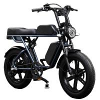China Dual 48V 15Ah Battery Full Suspension Fat Tire Electric Bike 20x4.0 750W Motor for sale