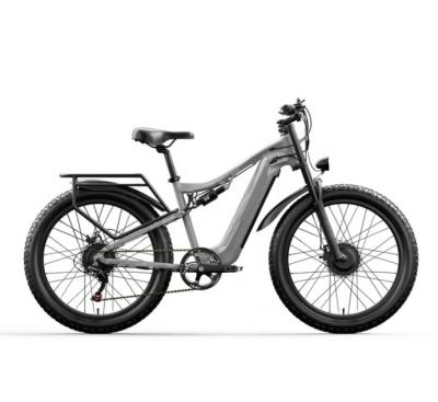 China Full Suspension Electric Mountain Bike 48V 1000W 17.5Ah Hidden Lithium Battery for sale