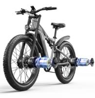 China Full Suspension Electric Mountain Bike 48V 1000W 17.5Ah Hidden Lithium Battery for sale