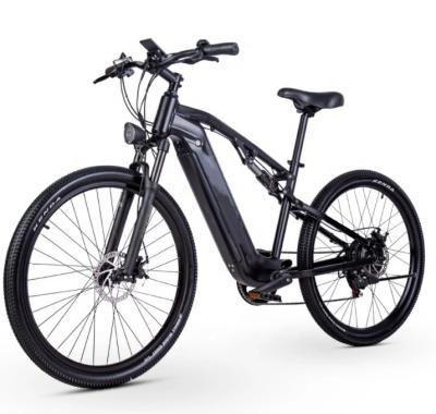 China 500W 27.5 Inch Full Suspension Electric Mountain Bike Aluminum Alloy Frame 48V 17.5Ah for sale