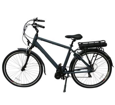 China 36V 250W Mid Drive Electric Bike 700C Tires 10.4Ah Battery Front Suspension for sale