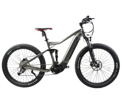 China Aluminum Alloy Frame 27.5 Inch Full Suspension Electric Mountain Bike 500W Motor 45km/h Max Speed for sale