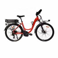 China 48V 250W Lithium Battery 700C Electric City Bike 24 Speed Low Step Through E Bike for sale