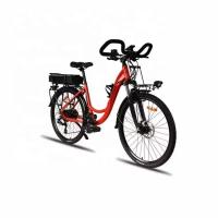 China 48V 250W Lithium Battery 700C Electric City Bike 24 Speed Low Step Through E Bike for sale