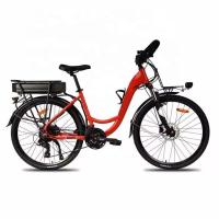 China 48V 250W Lithium Battery 700C Electric City Bike 24 Speed Low Step Through E Bike for sale