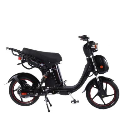 China Full Suspension Electric Moped Scooter 48V 500W 18 Inch Vacuum Tire 130kg Load for sale