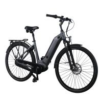 China 36V 250W Bafang M400 Mid Drive Electric Bike 28 Inch Front Suspension 3 Speed for sale