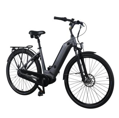 China 36V 250W Bafang M400 Mid Drive Electric Bike 28 Inch Front Suspension 3 Speed for sale