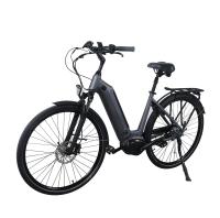China 36V 250W Bafang M400 Mid Drive Electric Bike 28 Inch Front Suspension 3 Speed for sale