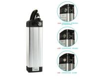China 36V 48V Silverfish Lithium Electric Bike Battery 30-60KM Range 8AH-17AH for sale