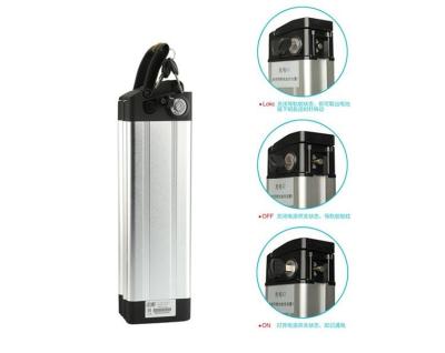 China 36V 48V Silverfish Lithium Electric Bike Battery 30-60KM Range 8AH-17AH for sale